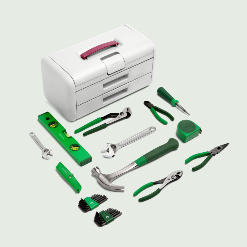 The Essential 13-Piece Tool Set in Steel Toolbox | Character